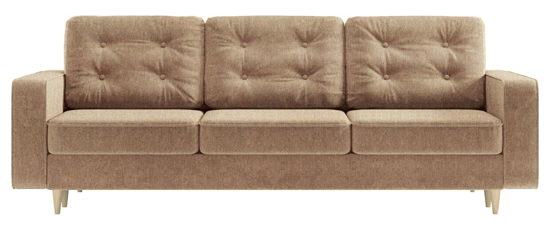 Диван трехместный Феличита, еврокнижка, в цвете бежевый (Bingo-32)