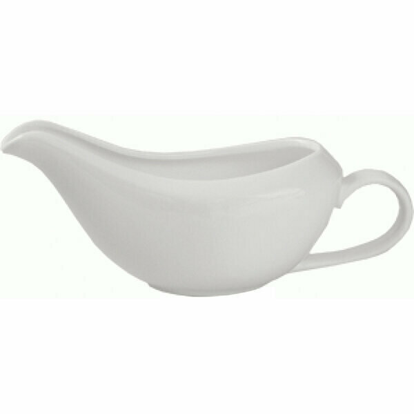 Соусник "Кунстверк", фарфор, 180мл, , H-7, L-18/14, B-7см, белый