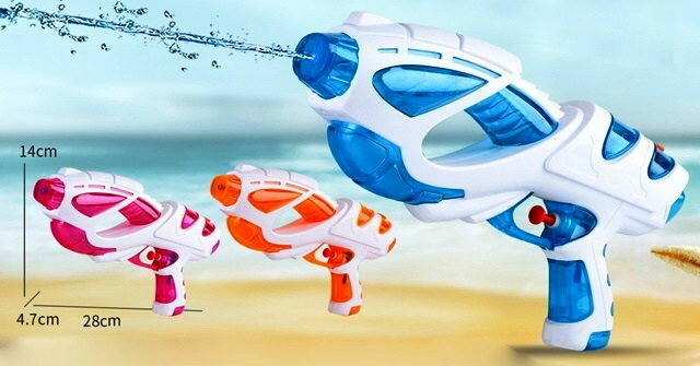Игрушечное оружие Бластер водный (длина 28см) Дракон, в пакете