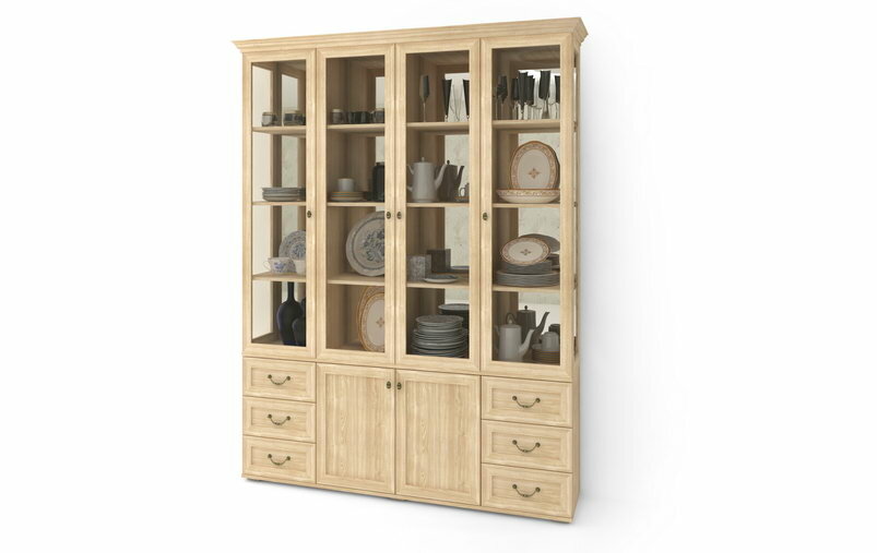 Буфет Версаль-9 Клён для посуды 160*210*41