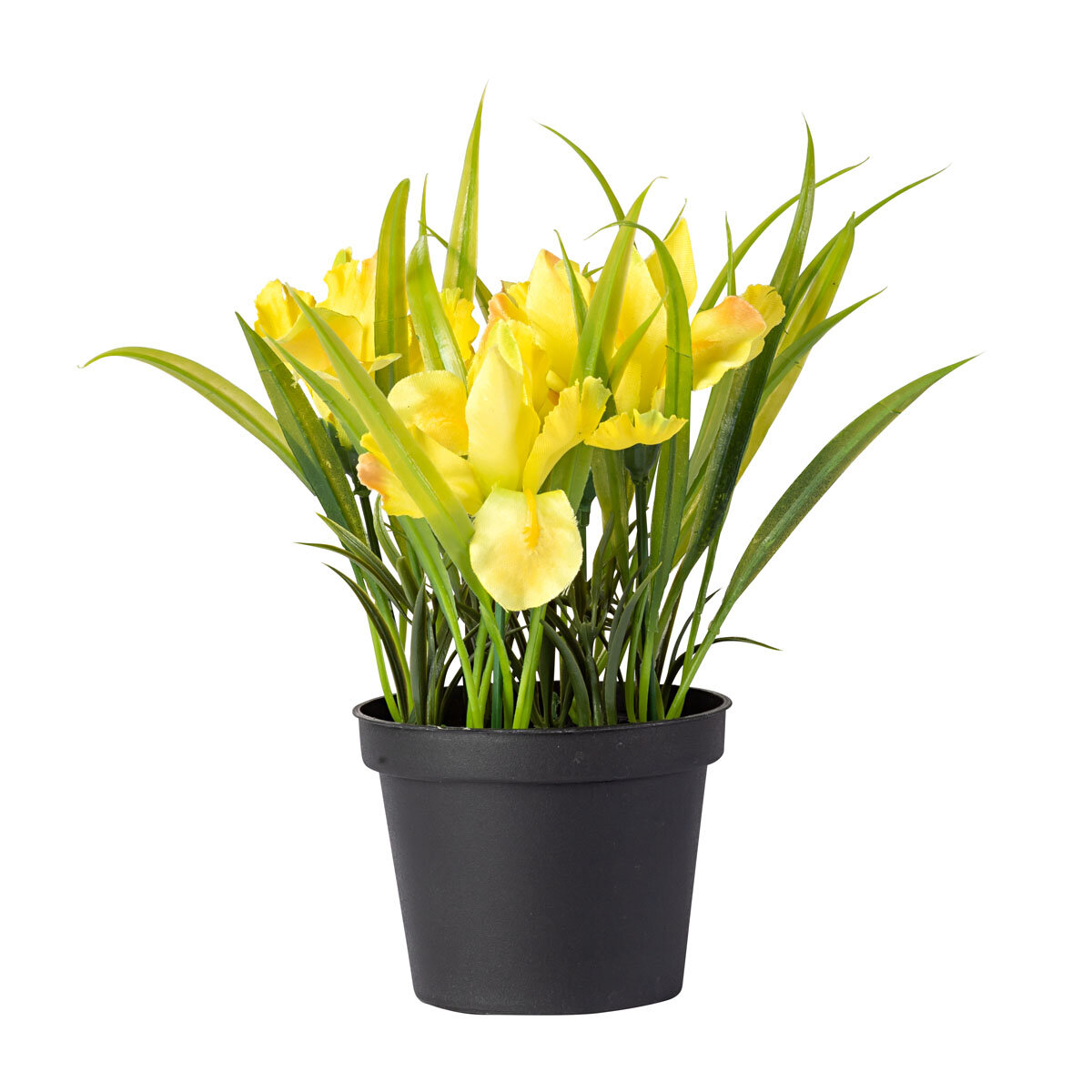 Декоративное искусственное растение "Ирис", желтый