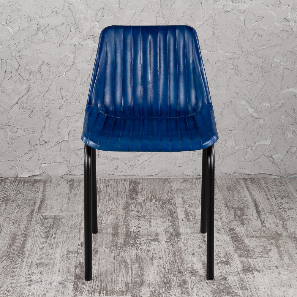Стул со спинкой из натуральной кожи "Дейли", Decor of Today, 44 х 52 х 76 (габариты) — фото 1