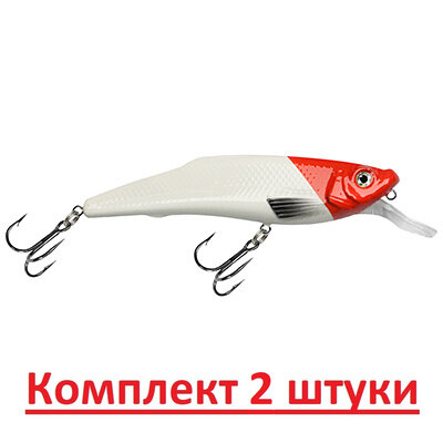Воблер AQUA яппи NORMAL 95mm, вес - 13,0g, цвет 016 (red head), 2 штуки
