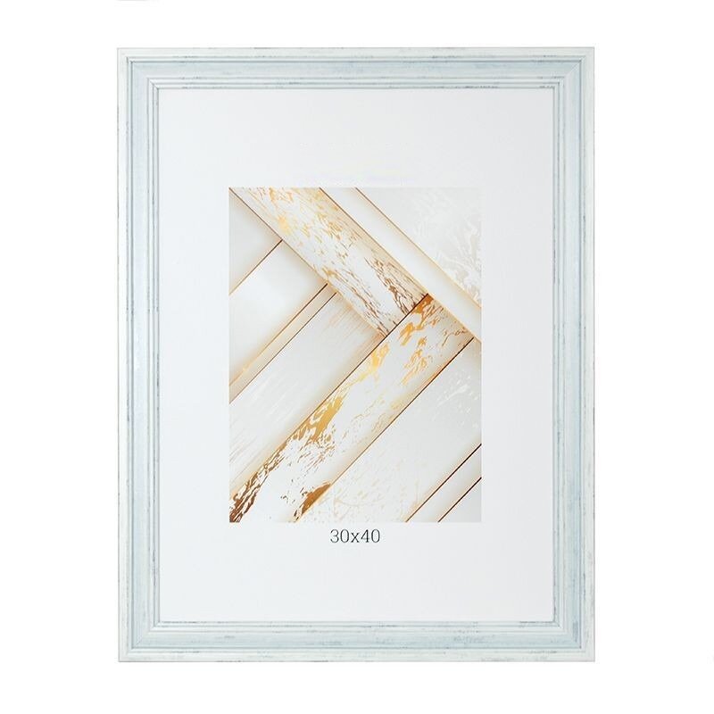 Рамка для фотографии, постера, вышивки, мозаики 30х40 см, галерейная, картинный багет, под состаренное дерево GF 6222