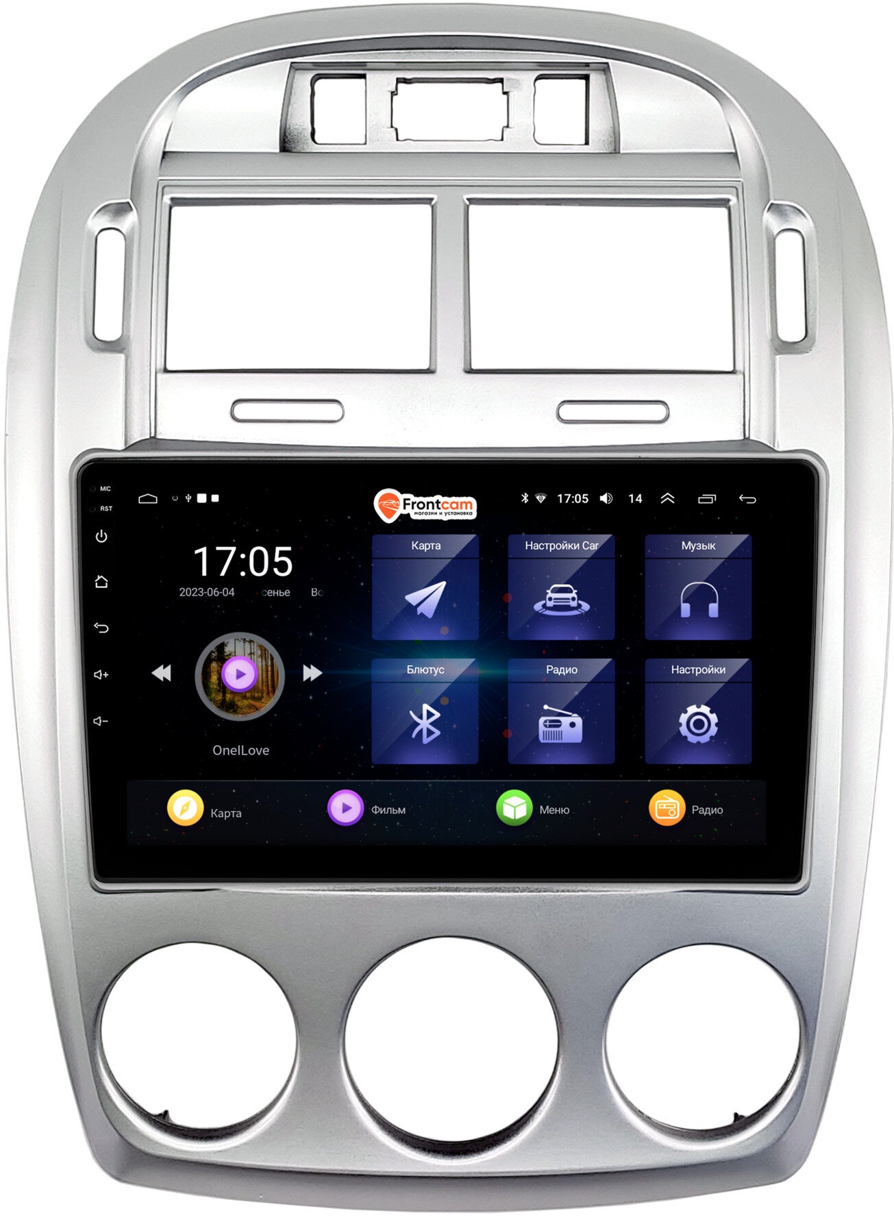 Штатная магнитола Kia Cerato 2003-2009 (авто без климат-контроля) OEM RK9-0115 Android 10 (CarPlay, AHD, 1/32)