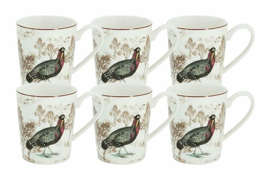 Набор 6 кружек Охота, 0,4 л (Бренд Imari, страна Китай)