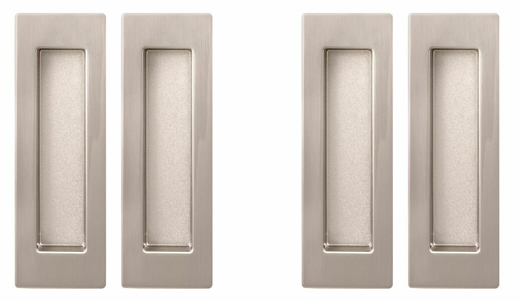 Ручки для раздвижных дверей Armadillo SH010 URB SN-3, матовый никель (комплект 2 штуки)