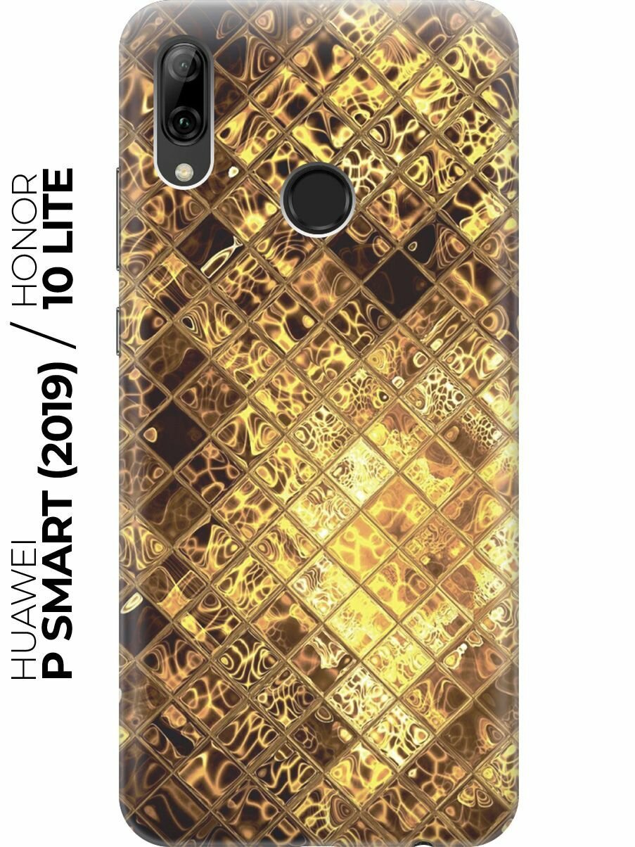 Силиконовый чехол Янтарные соты на Honor 10 Lite / Huawei P Smart (2019) / Хуавей П Смарт (2019) / Хонор 10 Лайт