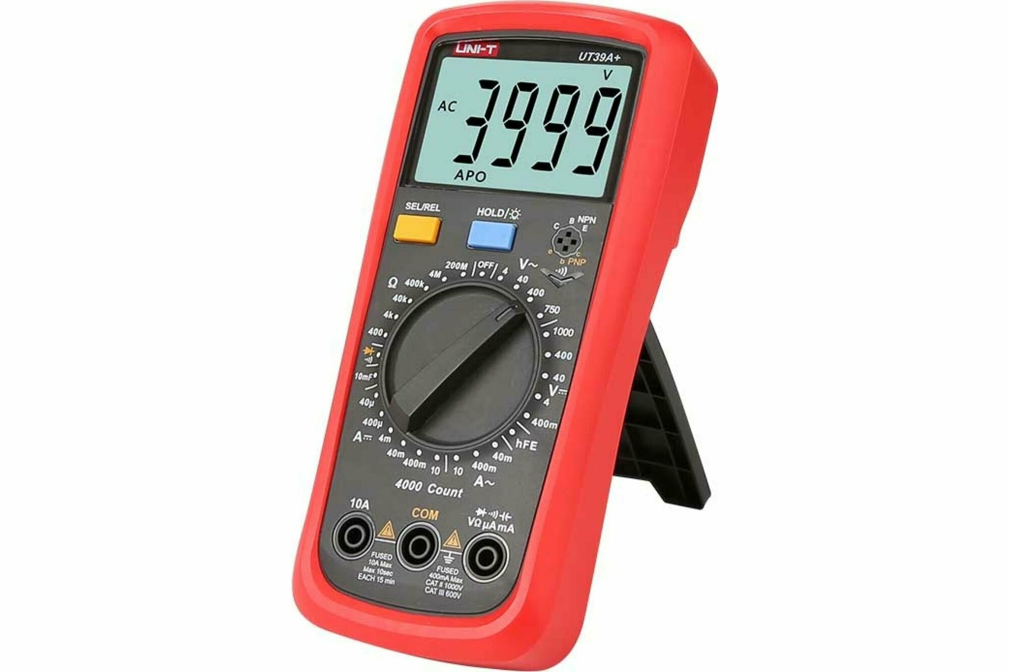 Мультиметр UNI-T UT39A+, цифровой, измерение тока и напряжения — фото 1