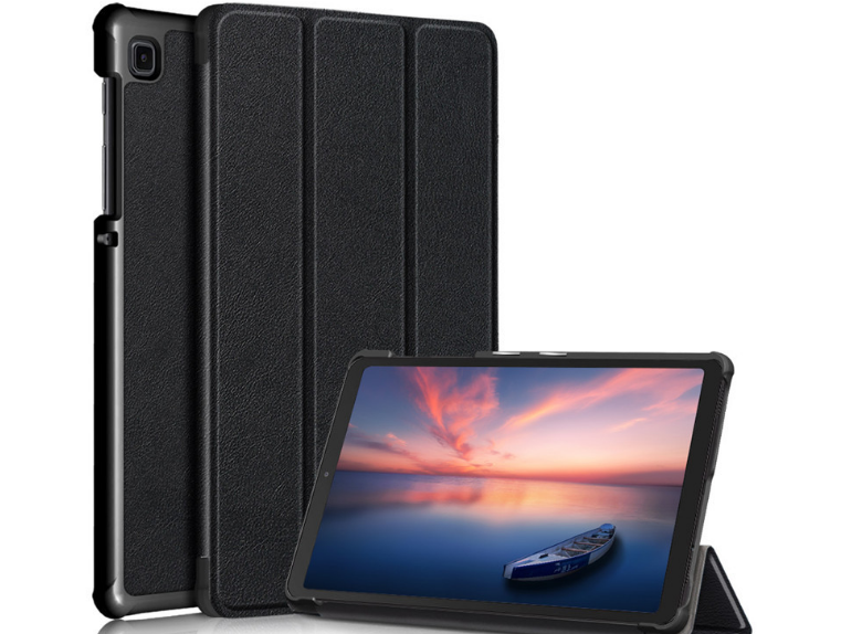Чехол-обложка для Samsung Galaxy Tab A7 Lite LTE SM-T220 / T225 (2021) тонкий умный кожаный на пластиковой основе с трансформацией