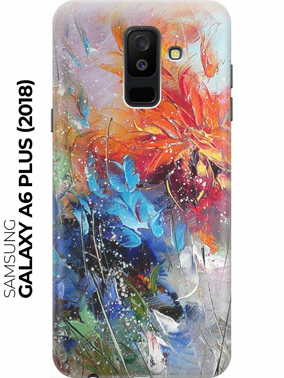 Чехол - накладка ArtColor для Samsung Galaxy A6 Plus (2018) с принтом "Весенний взрыв"