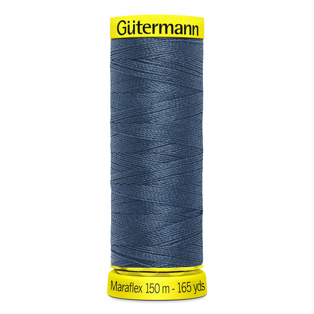 Нитки швейные Gutermann Maraflex 120 для эластичных, трикотажных материалов, 150 м, 100% ПБТ, 5 шт (435 темный джинс)