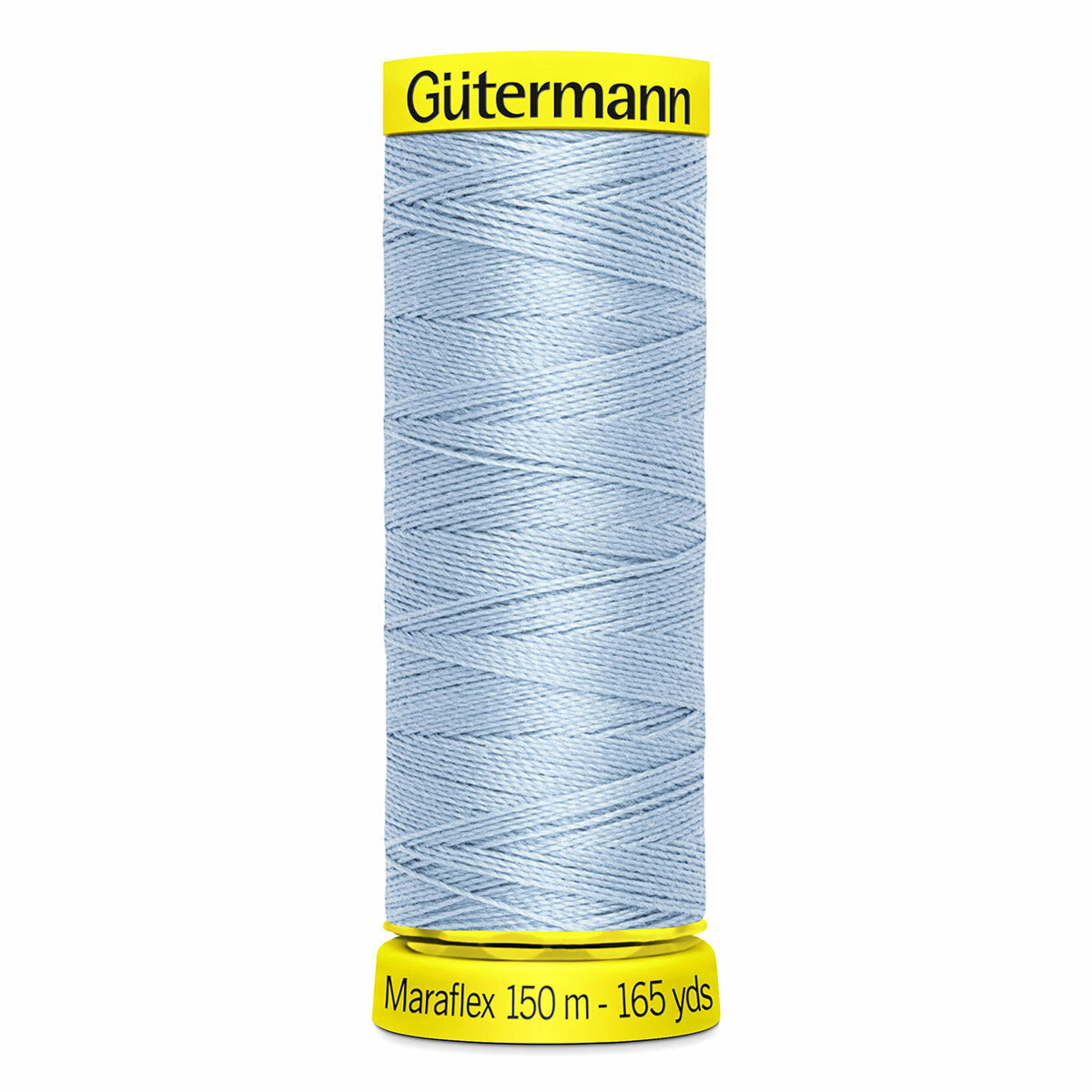 Нитки швейные Gutermann Maraflex 120 для эластичных, трикотажных материалов, 150 м, 100% ПБТ, 5 шт (276 бледно-голубой)