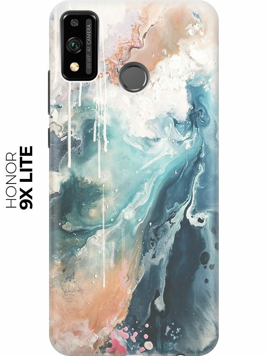 Чехол - накладка ArtColor для Honor 9X Lite с принтом "Брызги красок"