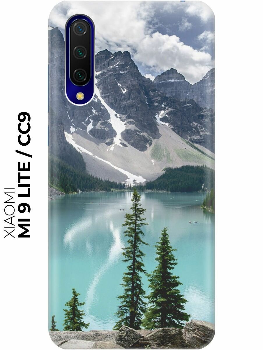 Силиконовый чехол Озеро и горы на Xiaomi Mi 9 Lite / CC9 / Сяоми Ми 9 Лайт / Ми СС9