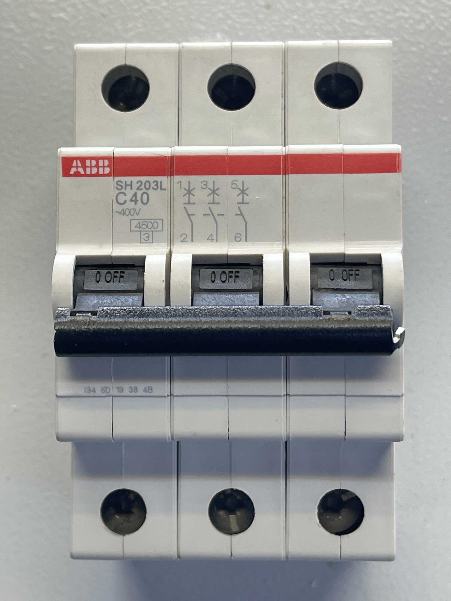 Автоматический выключатель ABB SH203L (С) 4,5kA 40 А