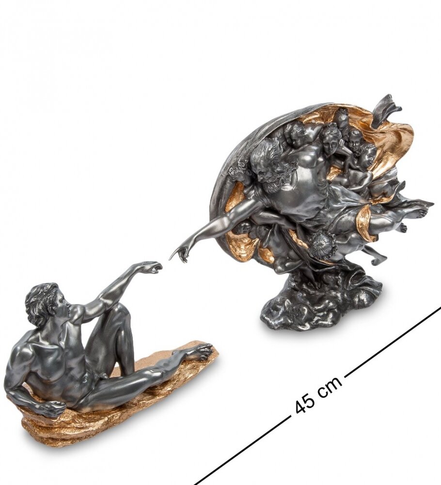 Композиция Veronese "Сотворение Адама (фреска Микеланджело)" black/gold WS-26