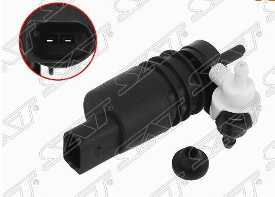 Мотор омывателя SAT CJ54 17664 AA, для Ford Kuga, C-Max, струйная подача воды, черный