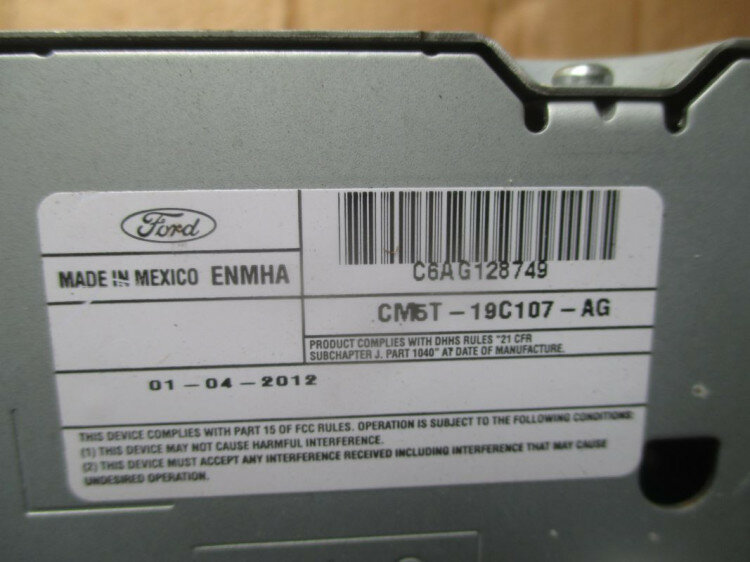 Магнитола Форд Фокус 3 штатная CM5T19C107AG C6AG128749 без панели управления S-45