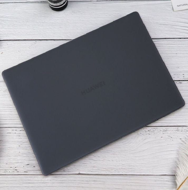 Чехол-накладка MyPads Opako для HONOR MagicBook 15 из пластика премиум класса защитный противоударный черный матовый