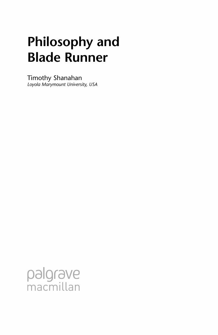 Philosophy and Blade Runner — фото 1