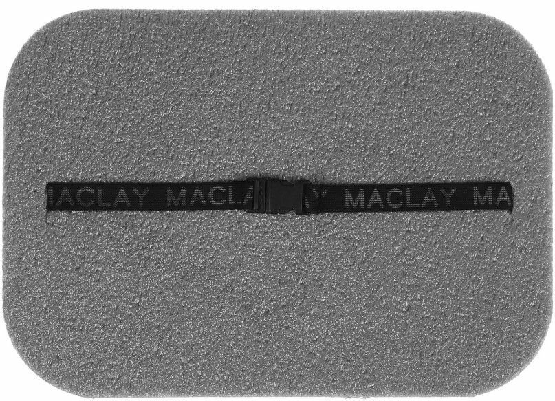 Коврик-сиденье с креплением на резинке, туристическая сидушка пенка для походов, кемпингов и пикников, сохраняет тепло и отталкивает влагу, 40х28х1 см, цвет серый