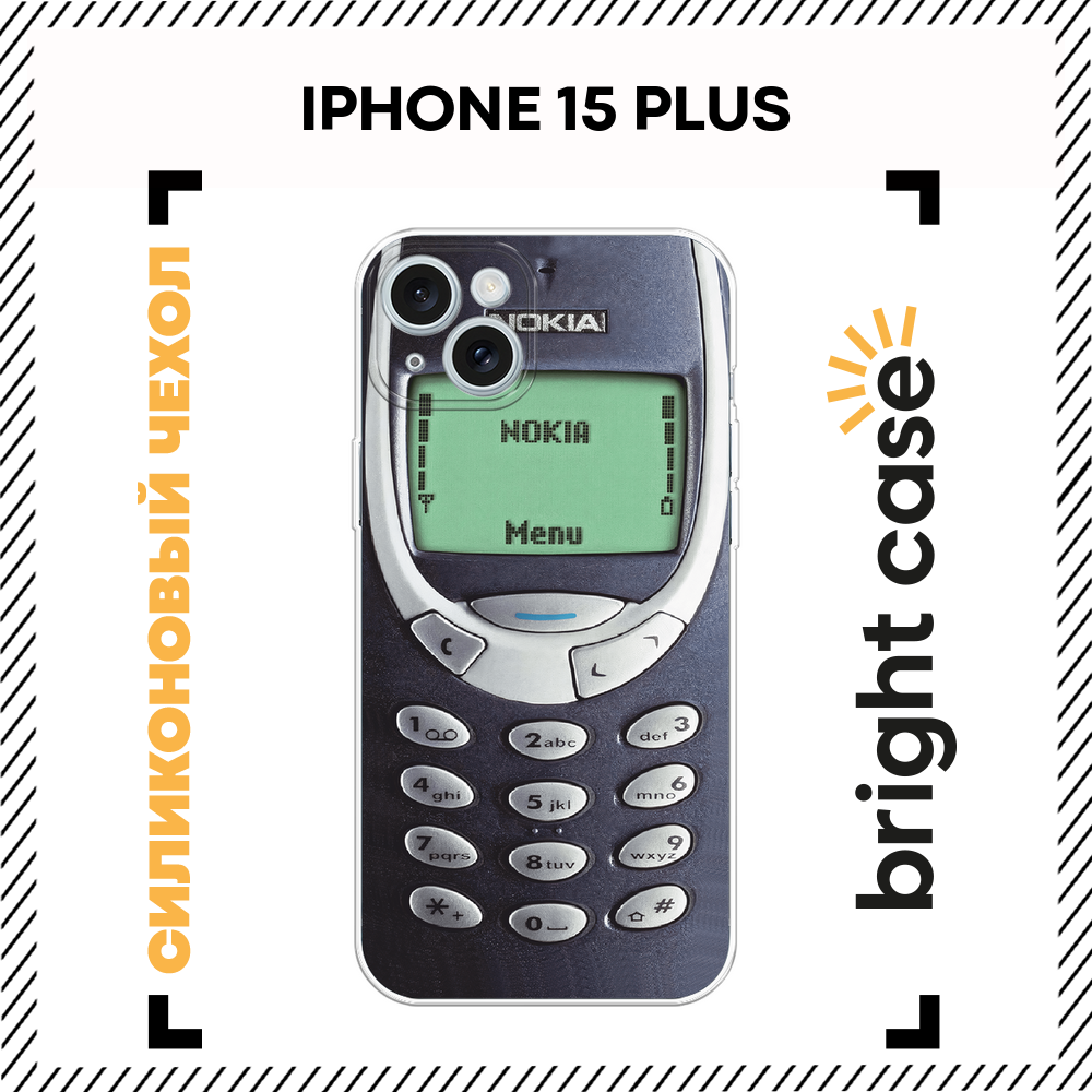 Чехол на Apple iPhone 15 Plus / Айфон 15 Плюс с принтом В виде Нокиа
