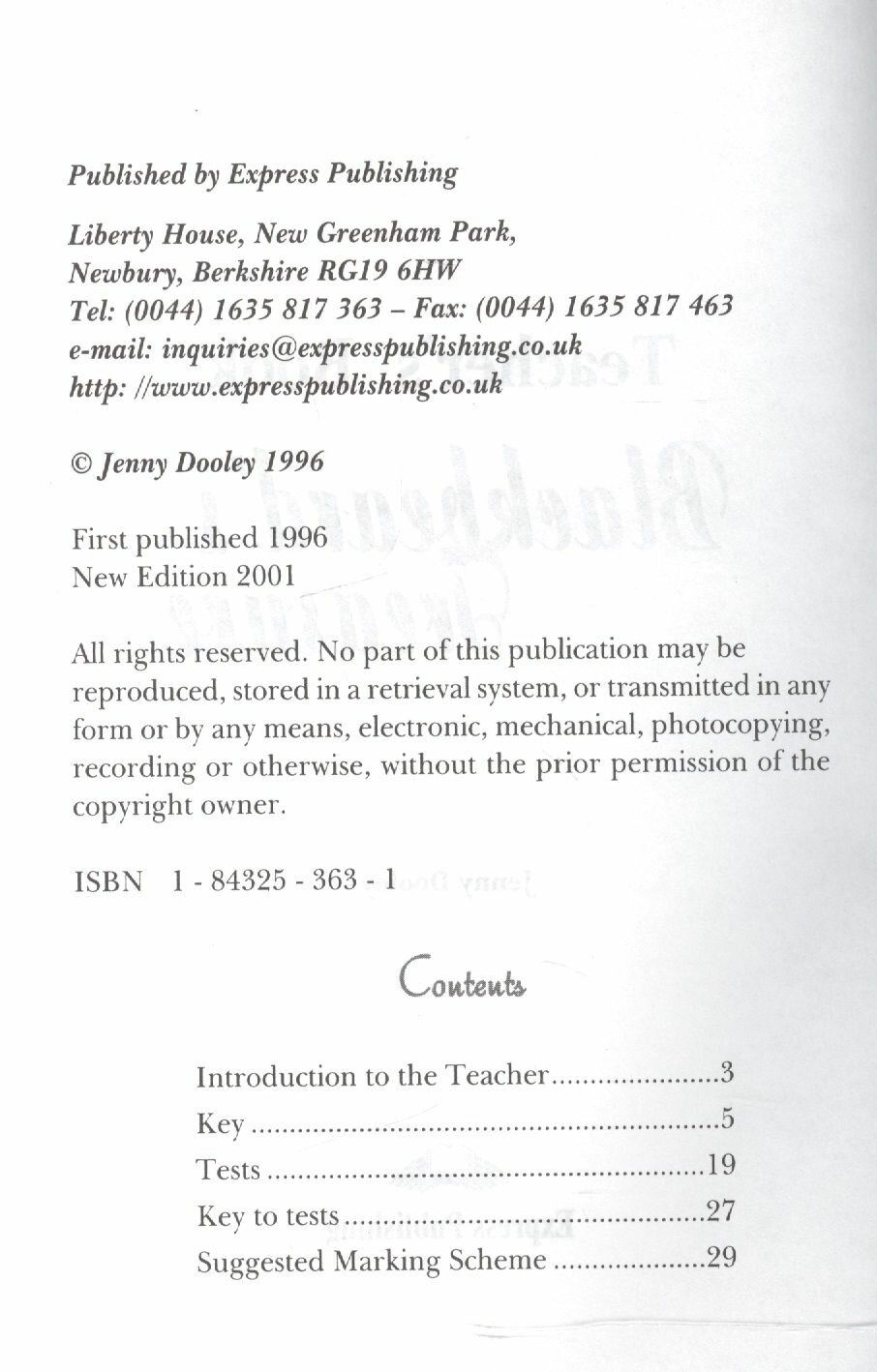 Blackbeard's Treasure. Teacher's Book — фото 1