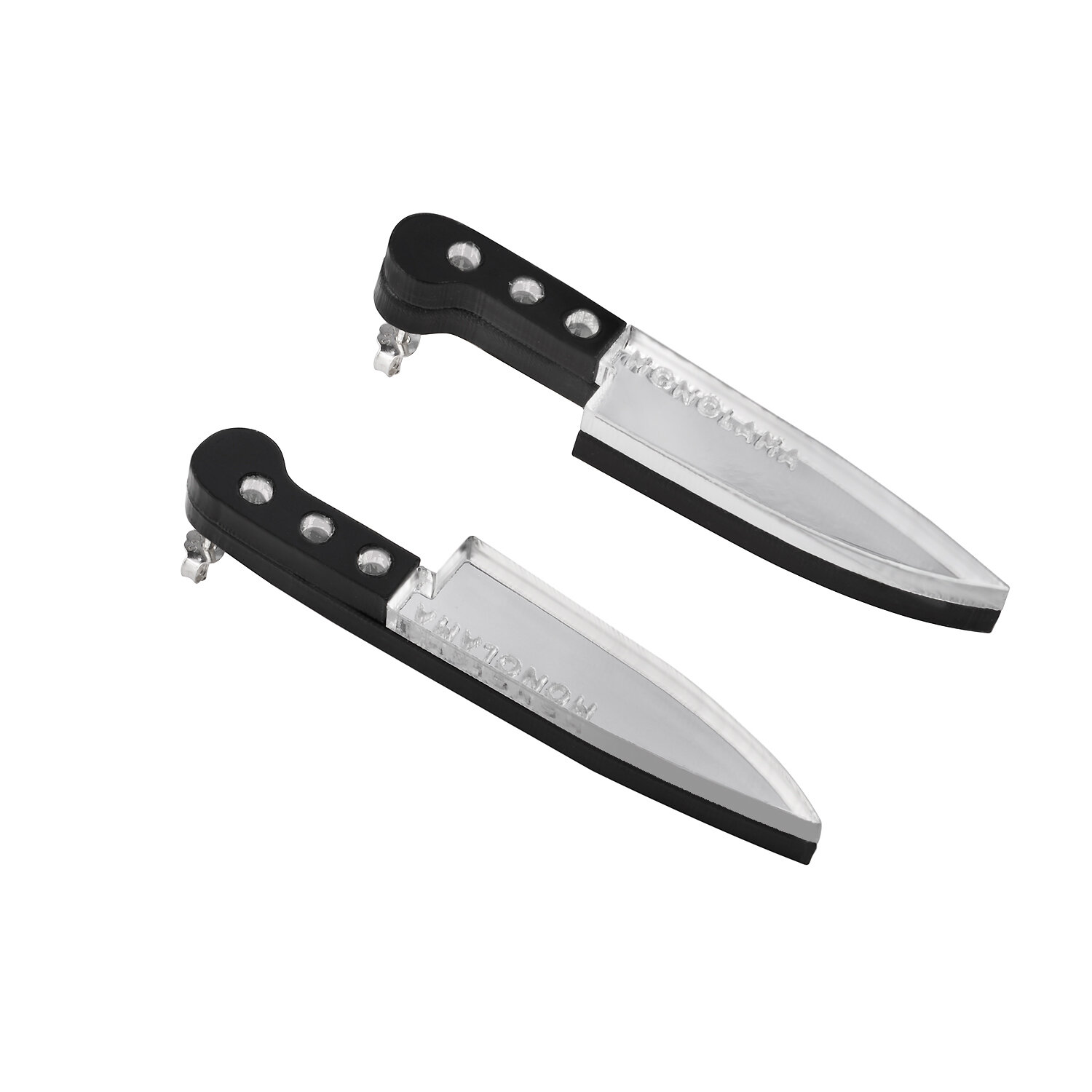 Серьги пусеты, акрил