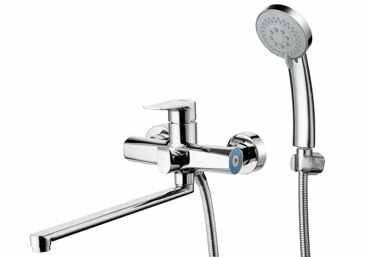 Смеситель G.lauf GOB7-A134 для ванной универсальный с длинным изливом