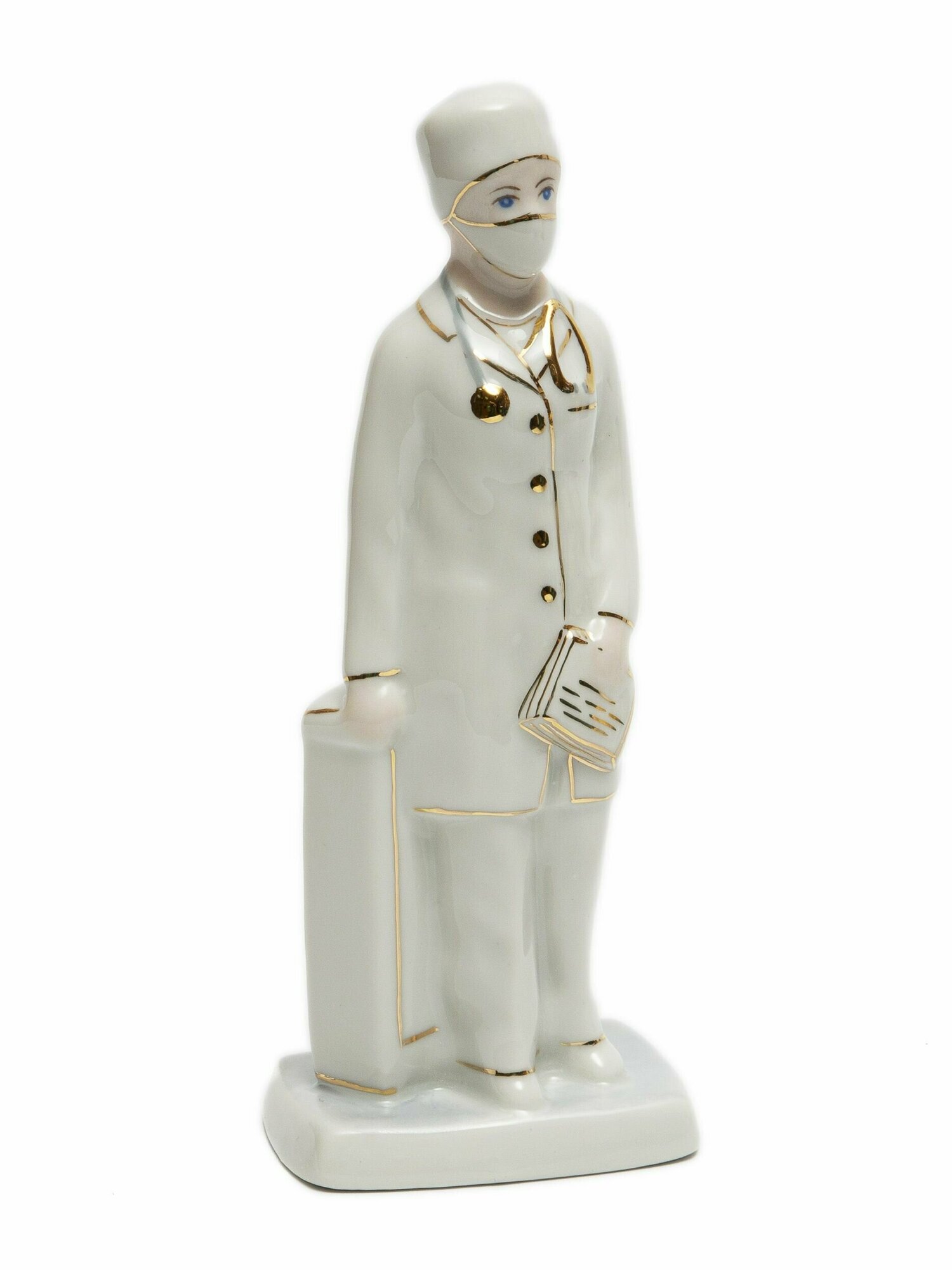 Скульптура "Женщина - врач" (в золоте)