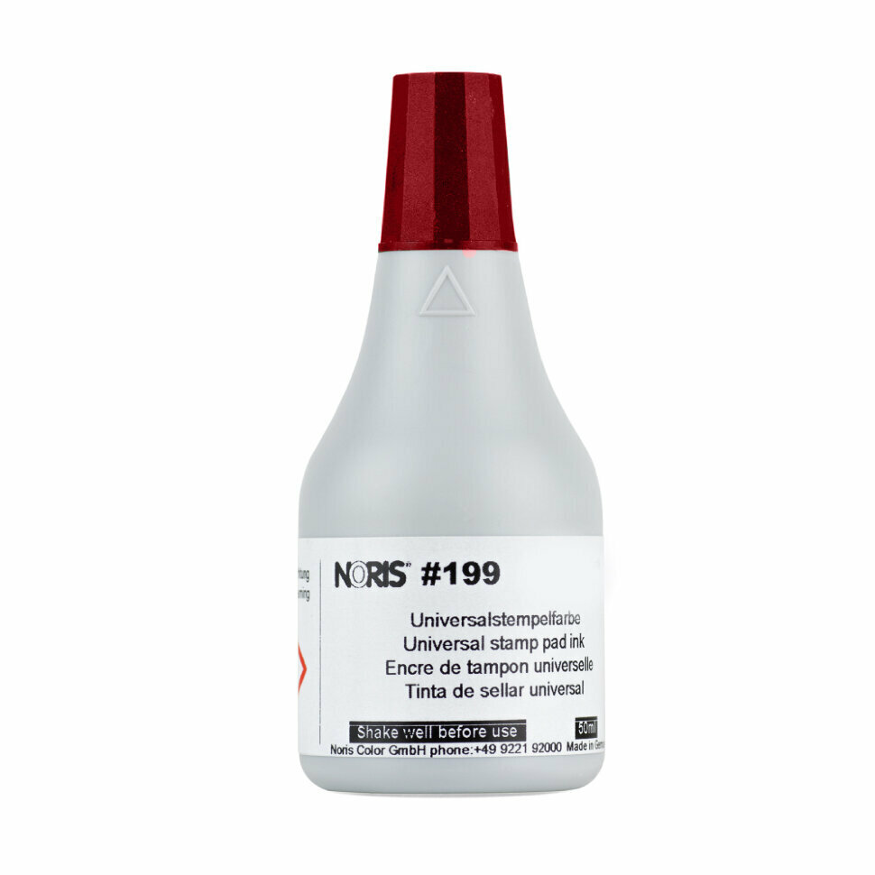 Noris 199 универсальная спиртовая штемпельная краска (50 мл / красный)