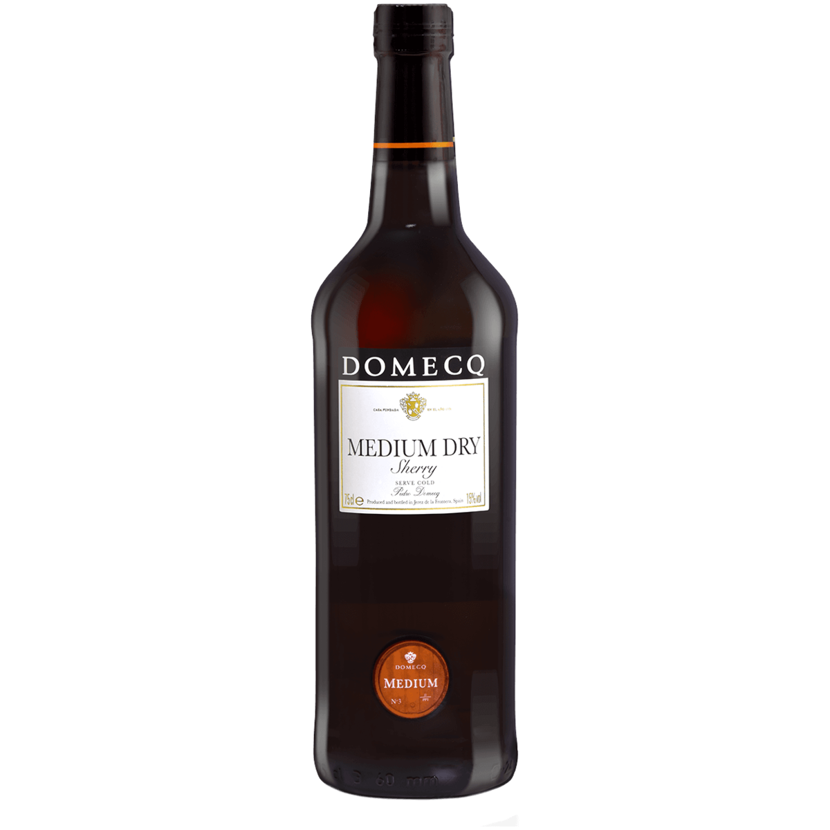 Вино Pedro Domecq, Medium Dry Sherry, белое, полусухое, 0,75 л