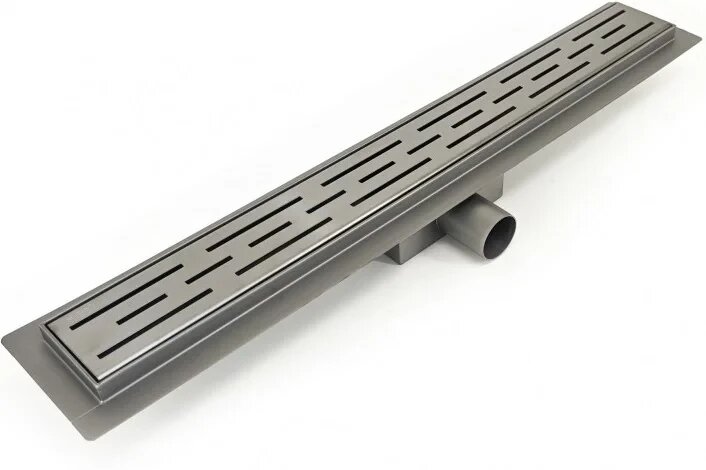 Душевой трап (лоток) Esbano M-RAIN-80GM ESTRMETRAIN80GM 80 см, с решеткой, перфорированный, оружейная сталь