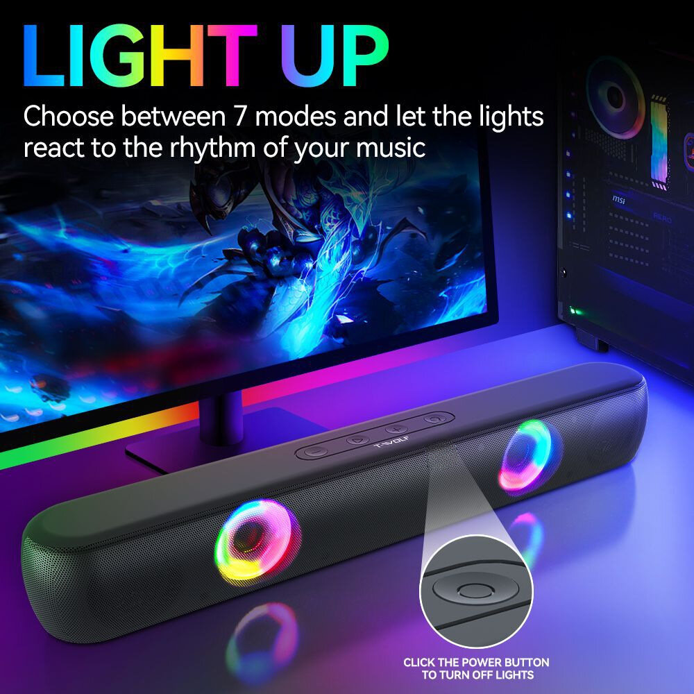 Портативная акустическая система Thunder Wolf B320, 50 Вт, Bluetooth, черная — фото 1