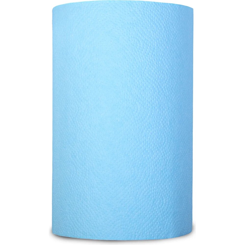 Полотно протирочное Бумага Сити синий, 1 слой, h-24 см, размер 24x22, 500 листов, супервпитывающее, 1 рулон БС-1-24-КРС (1рул/уп)М