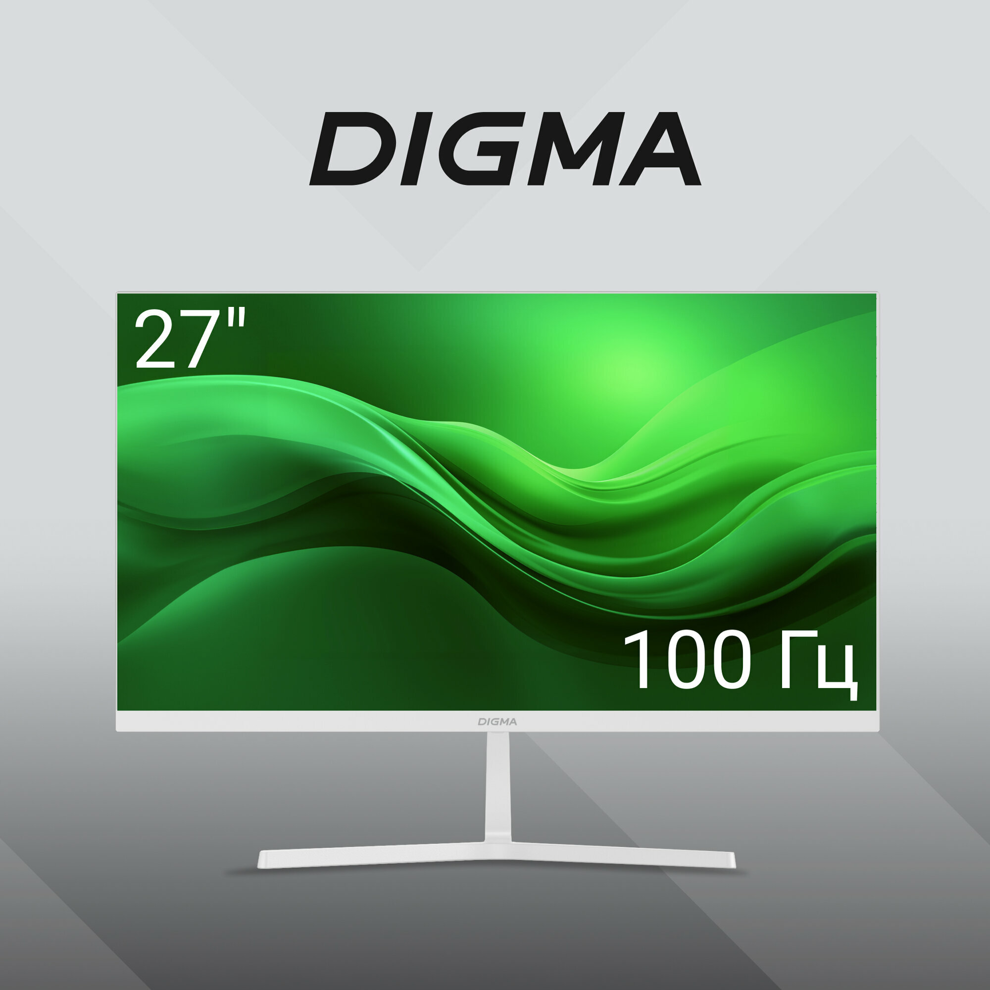 Монитор 27" Digma Progress 27P502F, 1920х1080, 100 Гц, IPS, белый (dm27sb09)