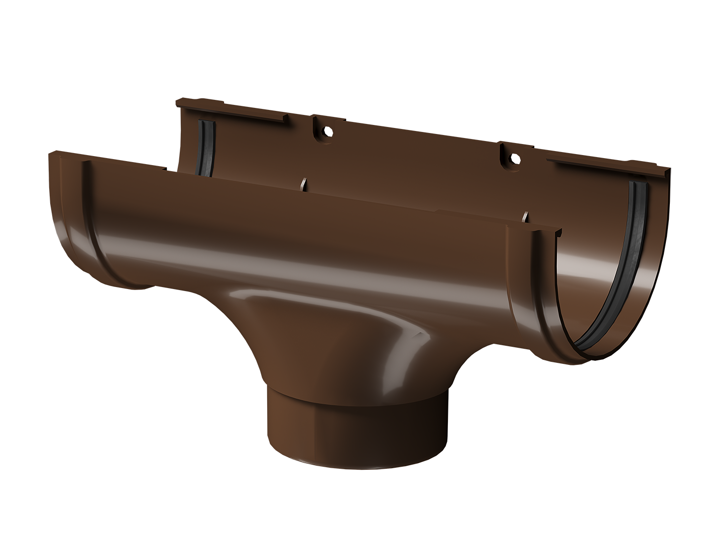 Docke PREMIUM Воронка (Каштан), диаметр трубы 85, толщина 1.75