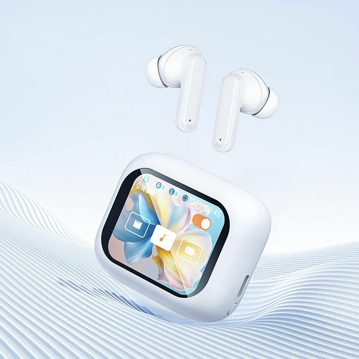 Наушники беспроводные с микрофоном, Bluetooth, USB Type-C, белый