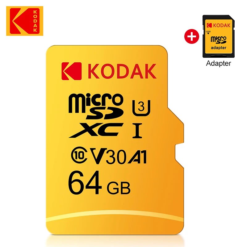 Карта памяти Kodak Micro SD 128 ГБ класс 10 64 ГБ