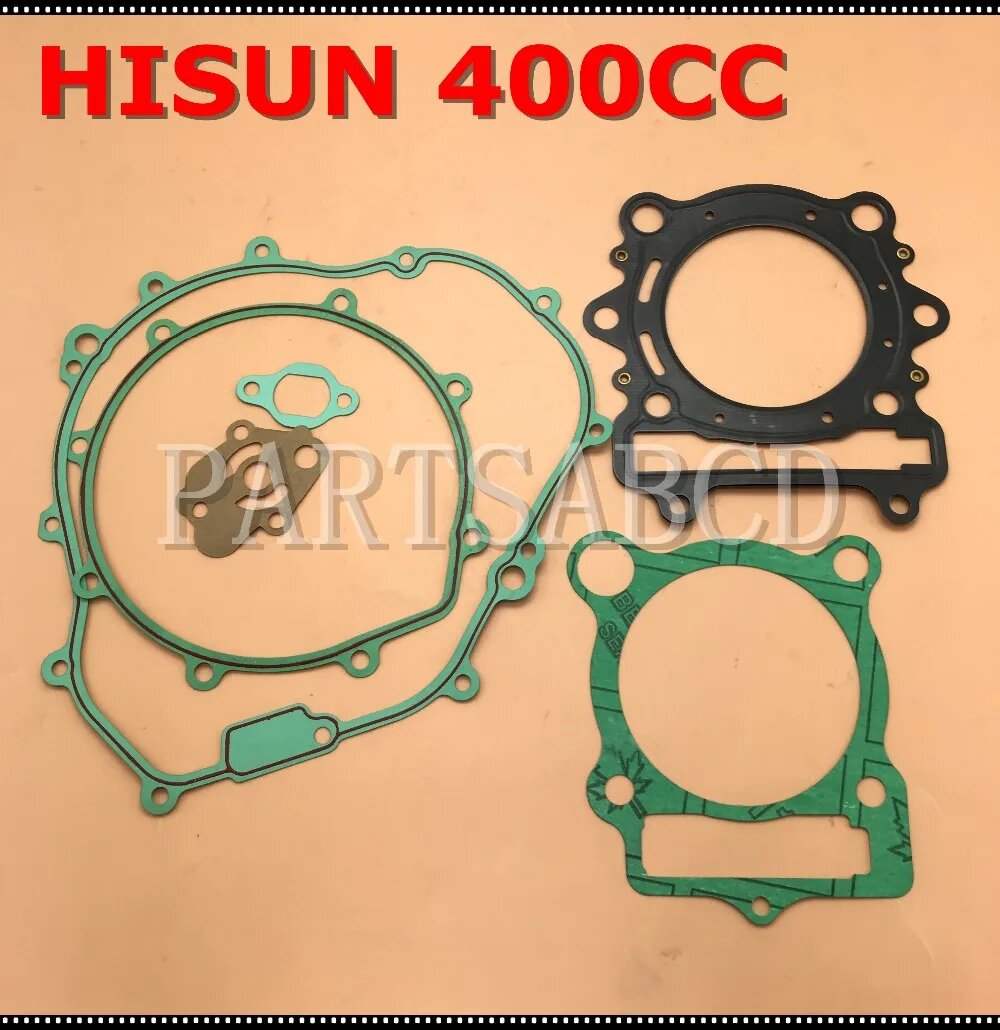 HISUN 400 400CC HS400 ATV UTV Прокладки Головка двигателя Блок двигателя Наборы прокладок цилиндра Полный комплект