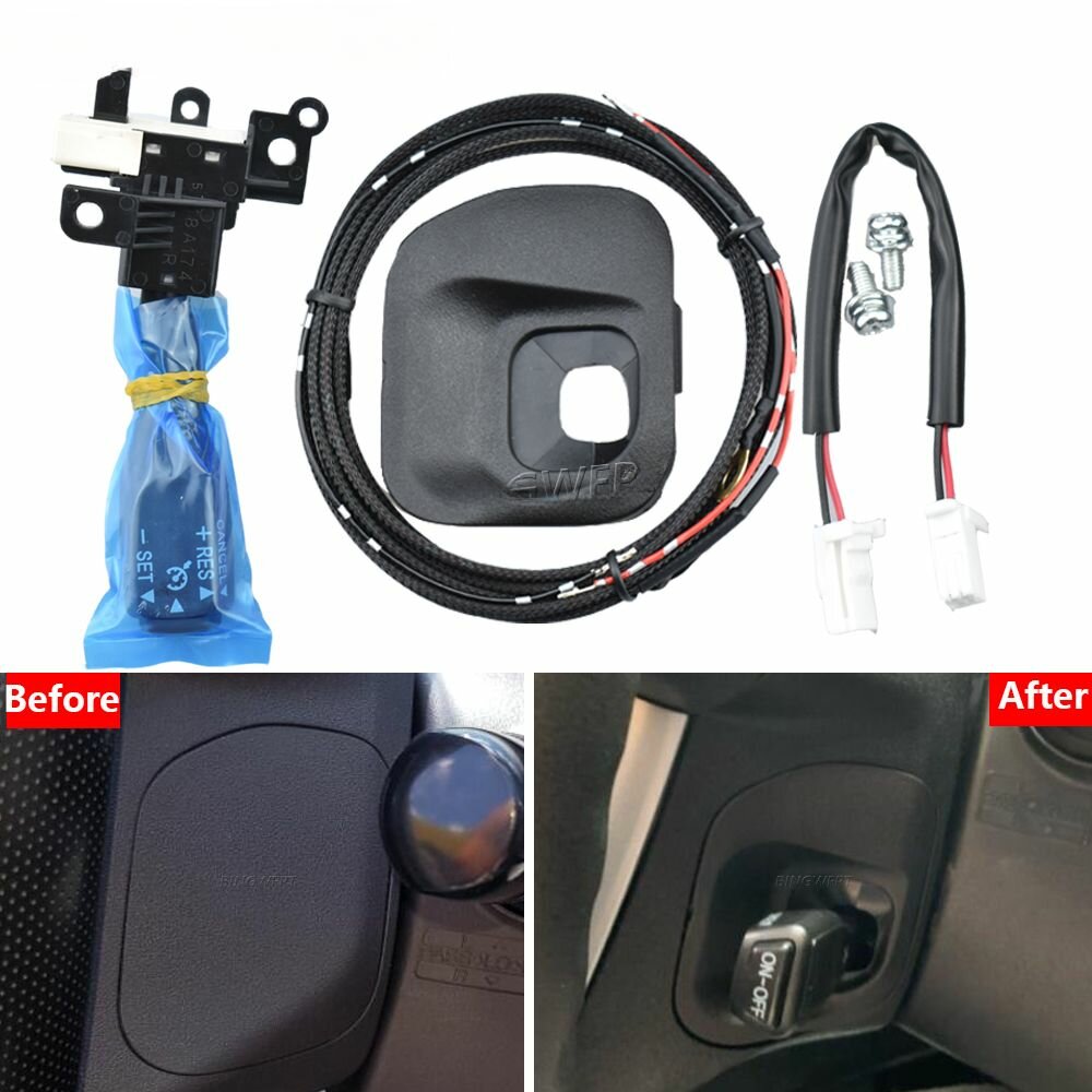 Автомобильный переключатель круиз-контроля с жгутом проводов 45186-47030 для Toyota PRIUS PLUG-IN HYBRID AQUA 84632-34017 84632-34011