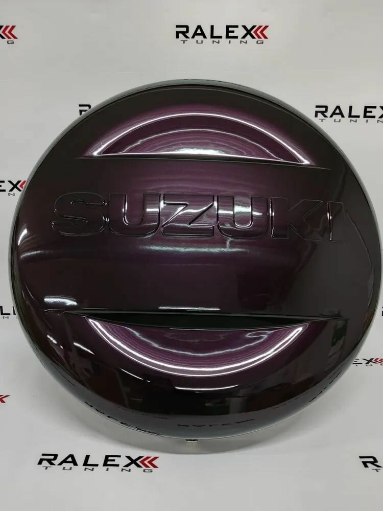 Защитный колпак чехол запасного колеса Suzuki GRAND VITARA ZLA Фиолетовый металлик (баклажан)
