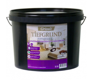 Грунтовка Grizalt Tiefgrund БС-324 10кг Глубокопроникающая для Внутренних и Наружных Работ / Гризальт Тифгрунт.
