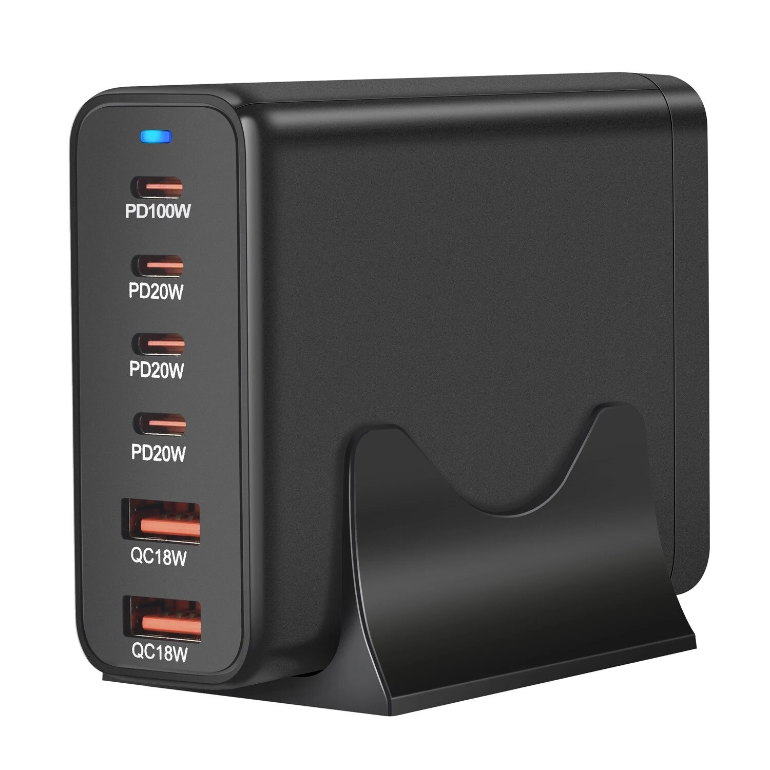 Быстрое Зарядное Устройство GaN 120 Вт/200 Вт С 6 Портами USB Type-C И Поддержкой Quick Charge 3.0 PD Для Мобильных Телефонов — фото 1
