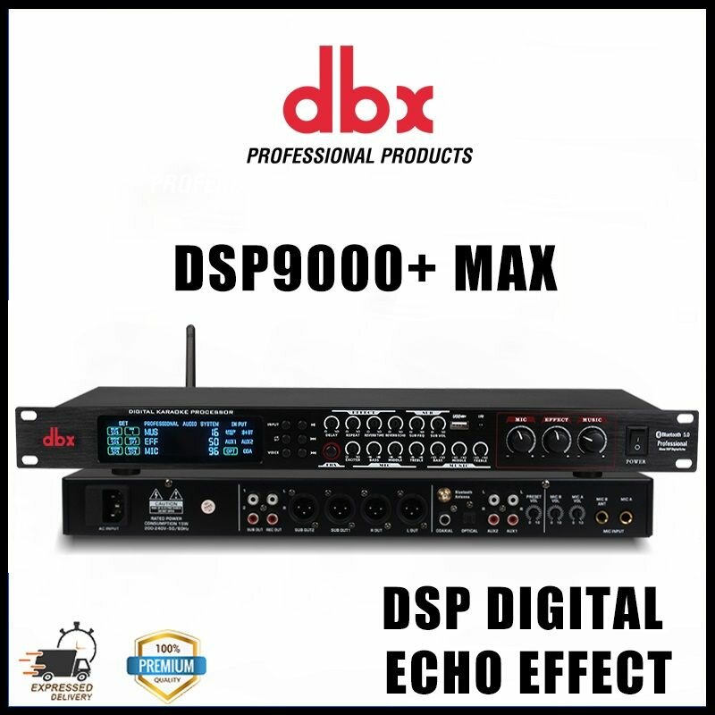 DSP9000+MAX Высококачественный цифровой эффект, DSP реверберация, полный интеллектуальный анти-свистящий, поддержка Bluetooth, USB, домашний KTV