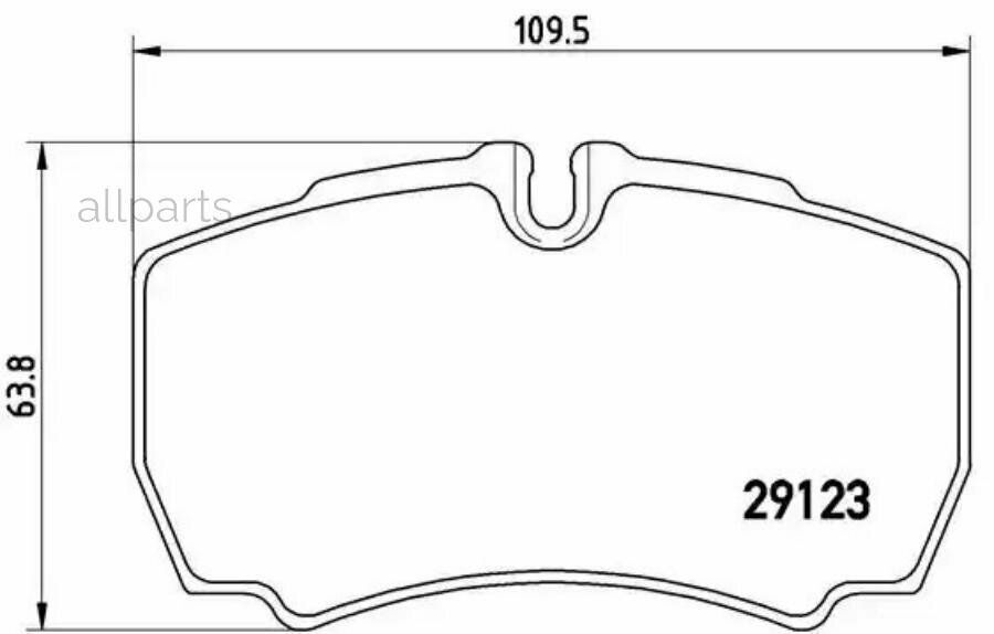 BREMBO PA6023 PA6023 колодки дисковые з. !\ Iveco Daily II 29 L9/11/35 S/C11 99> 110х64х20