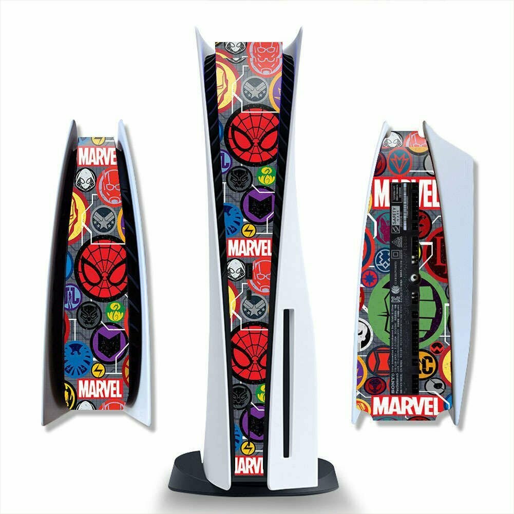 Защитная наклейка на центральную часть Sony Playstation 5, 131 (Marvel)