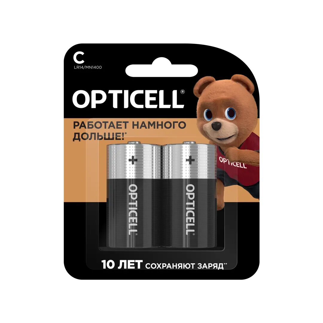 Батарейка алкалиновая Opticell Basic С/LR14 2 шт.