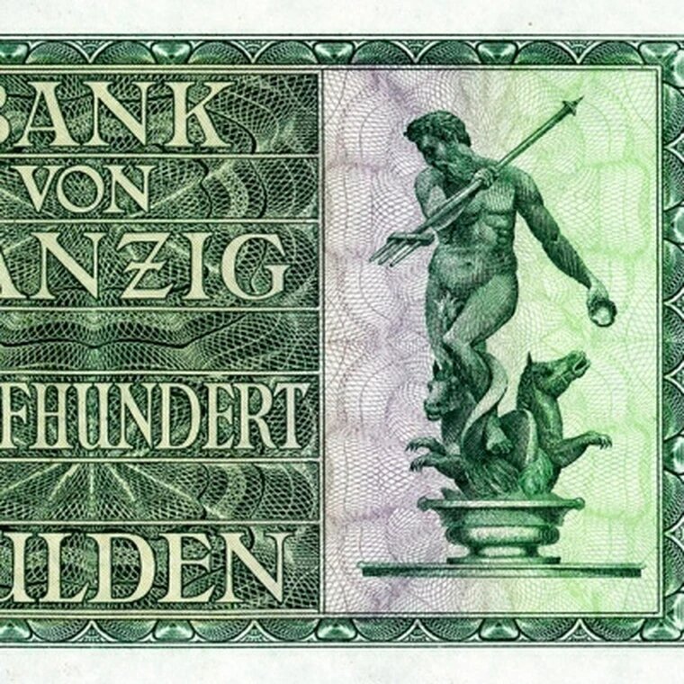 500 гульденов 1924 года Данциг, сувенирная копия, банкноты и купюры редкие коллекционные